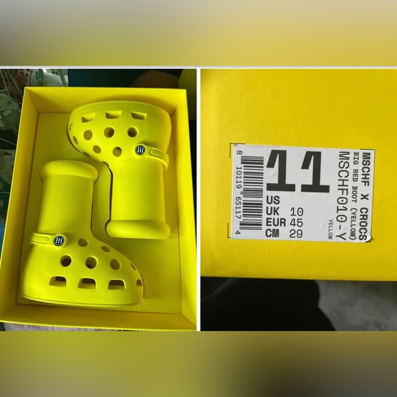 CROCS | Shoes | Mschf Big Yellow Boot Deadstock | Poshmark